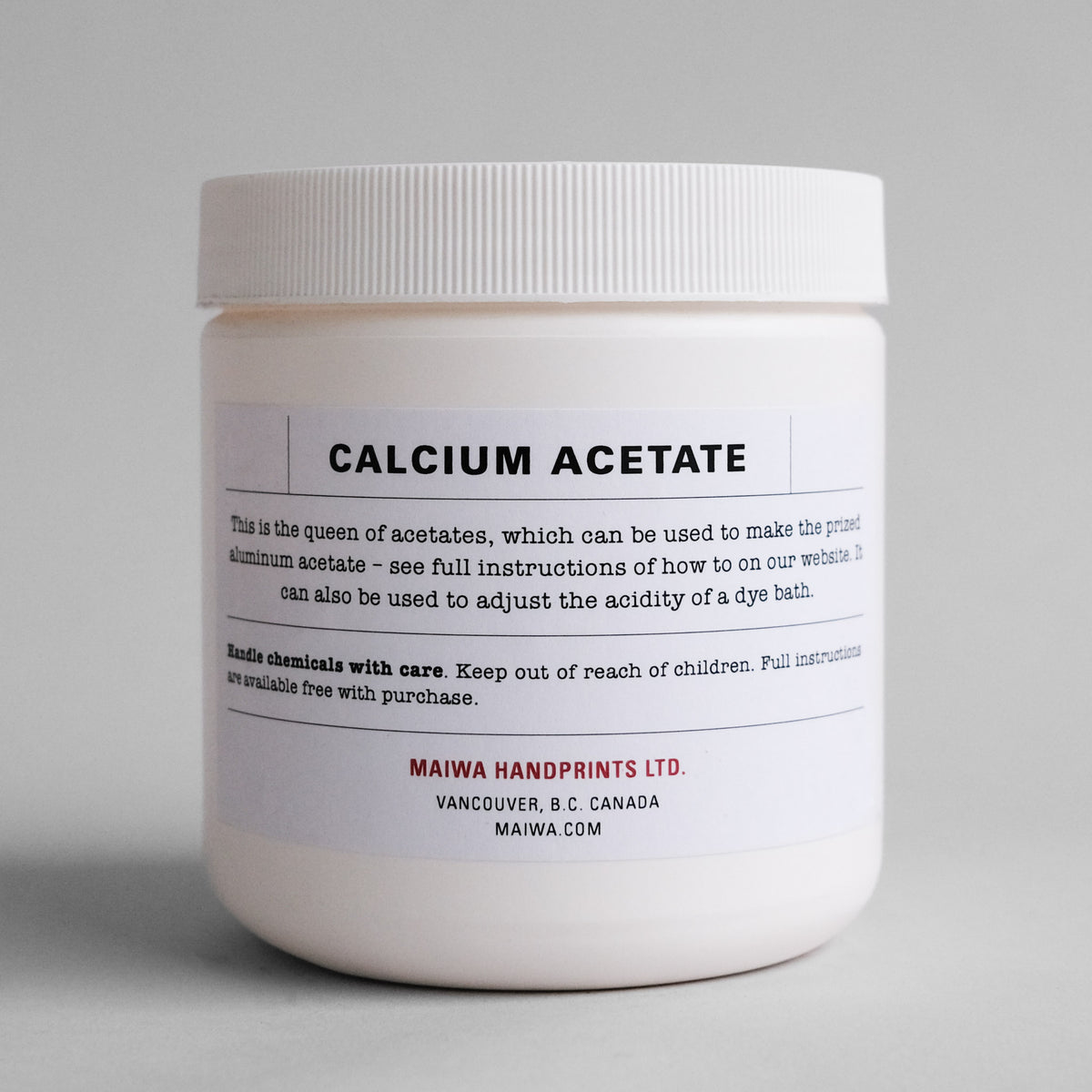 Calcium Acetate– MAIWA