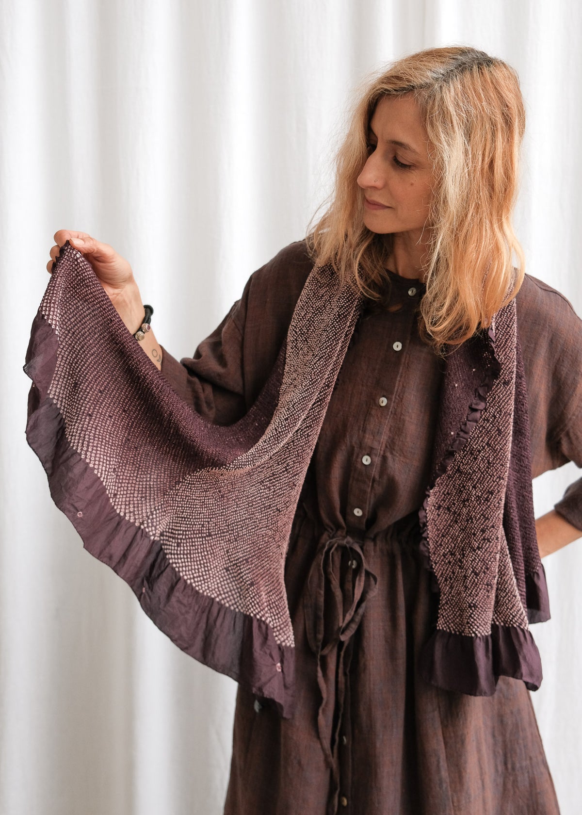 Shibori & Bandhani Shawls and Scarves– MAIWA