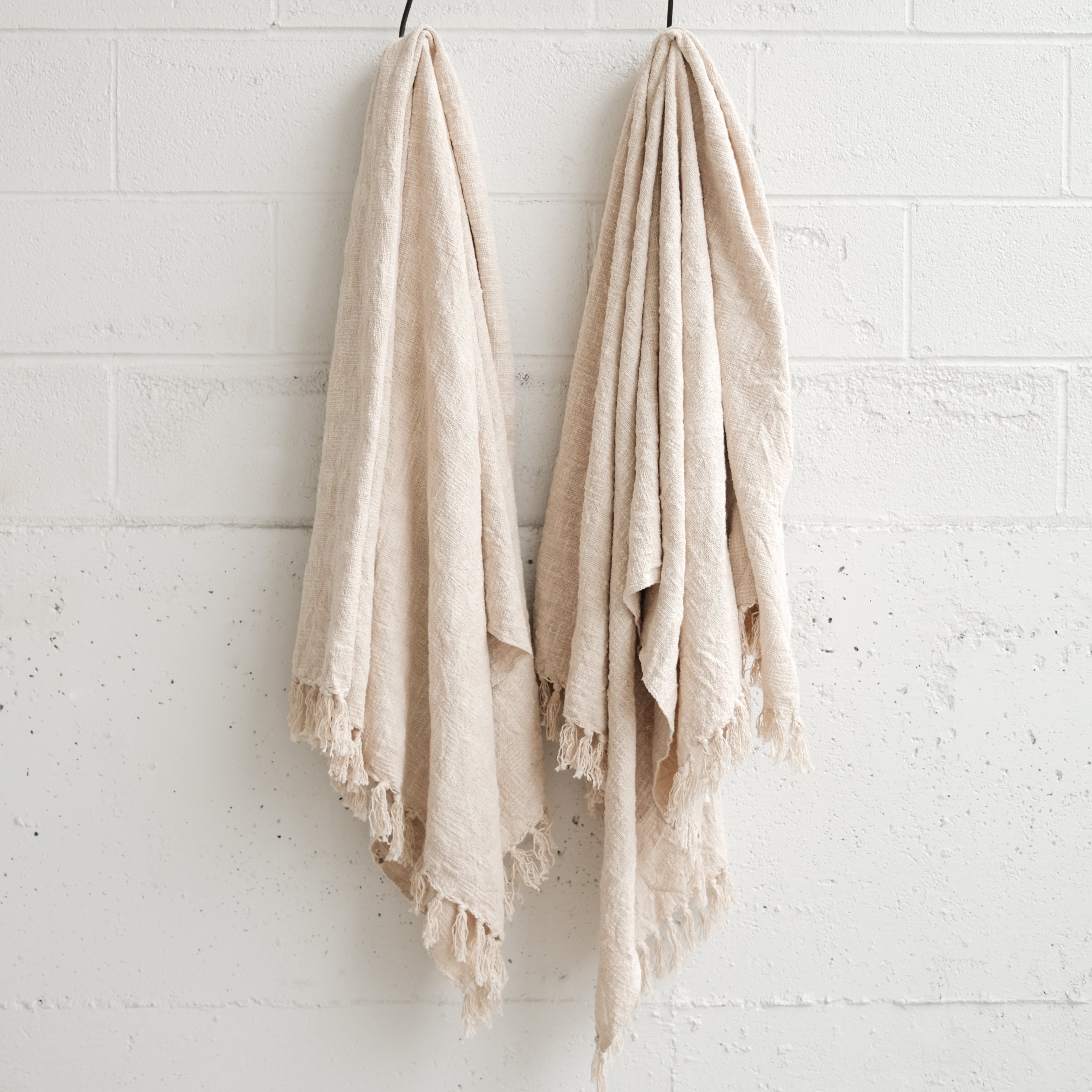 Cotton Throw - Handwoven - Natural Unbleached Cotton– MAIWA