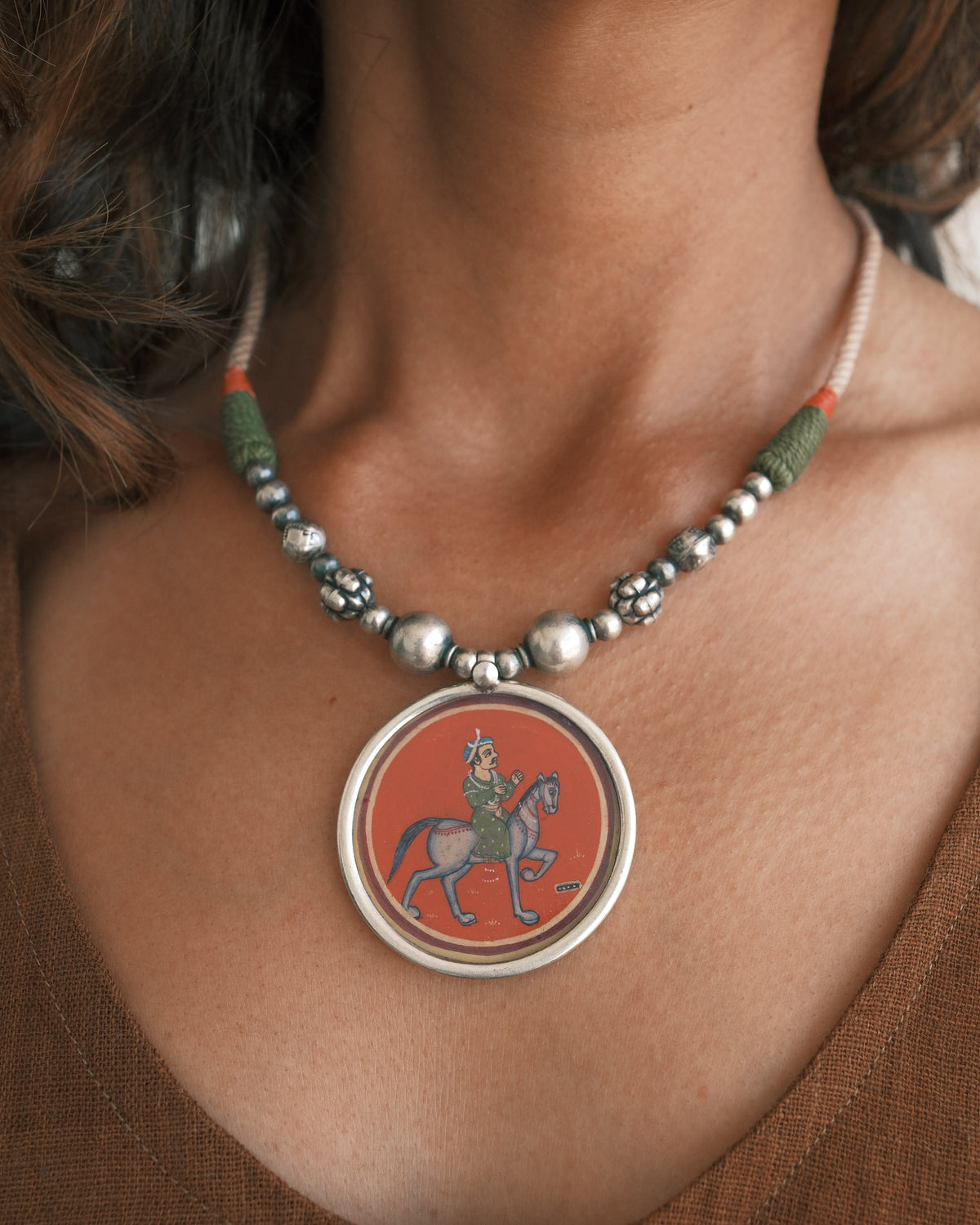 Jewellery - Necklace - Hand Painted Horseback– MAIWA