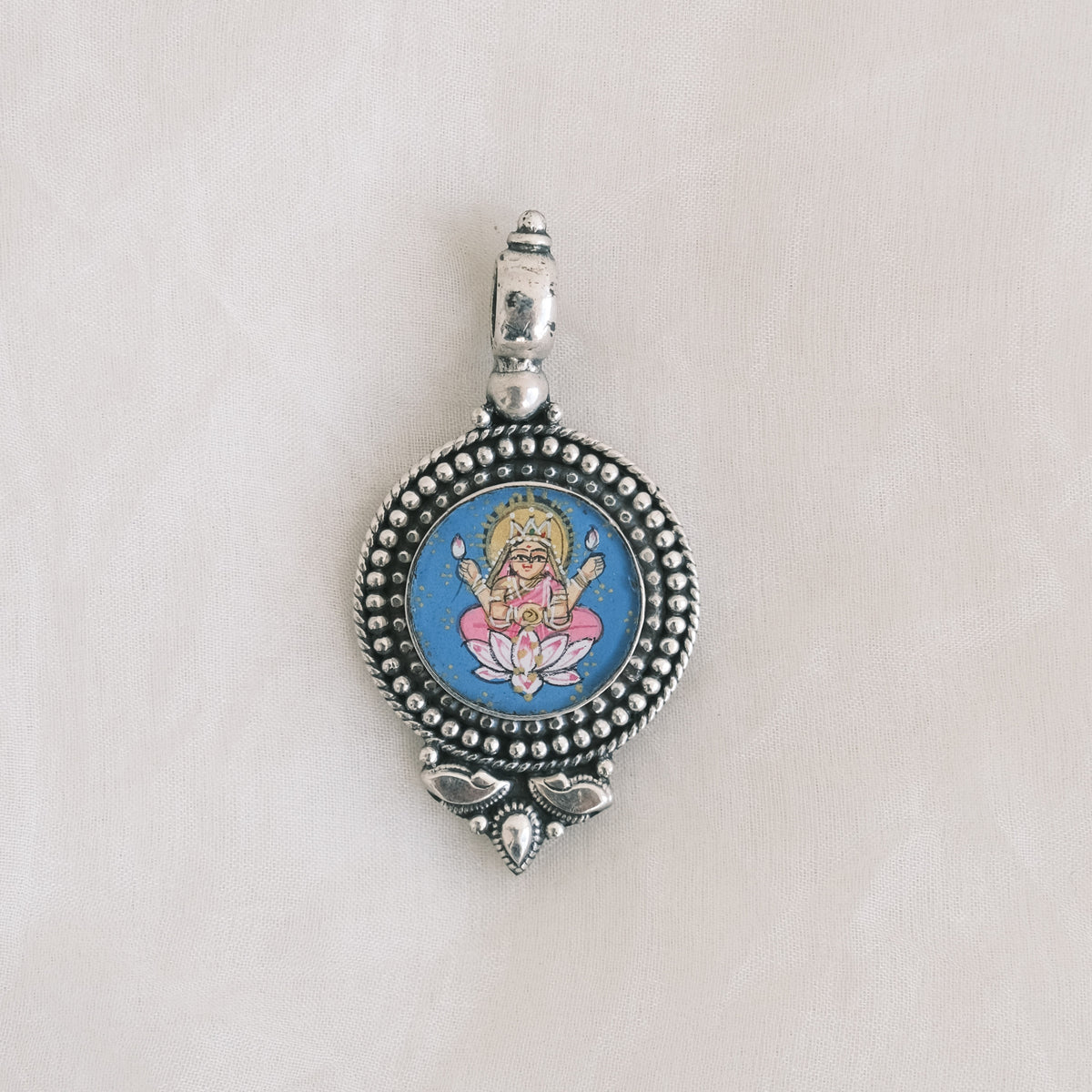 Jewellery - Hand Painted Pendant - Indigo Shiva– MAIWA