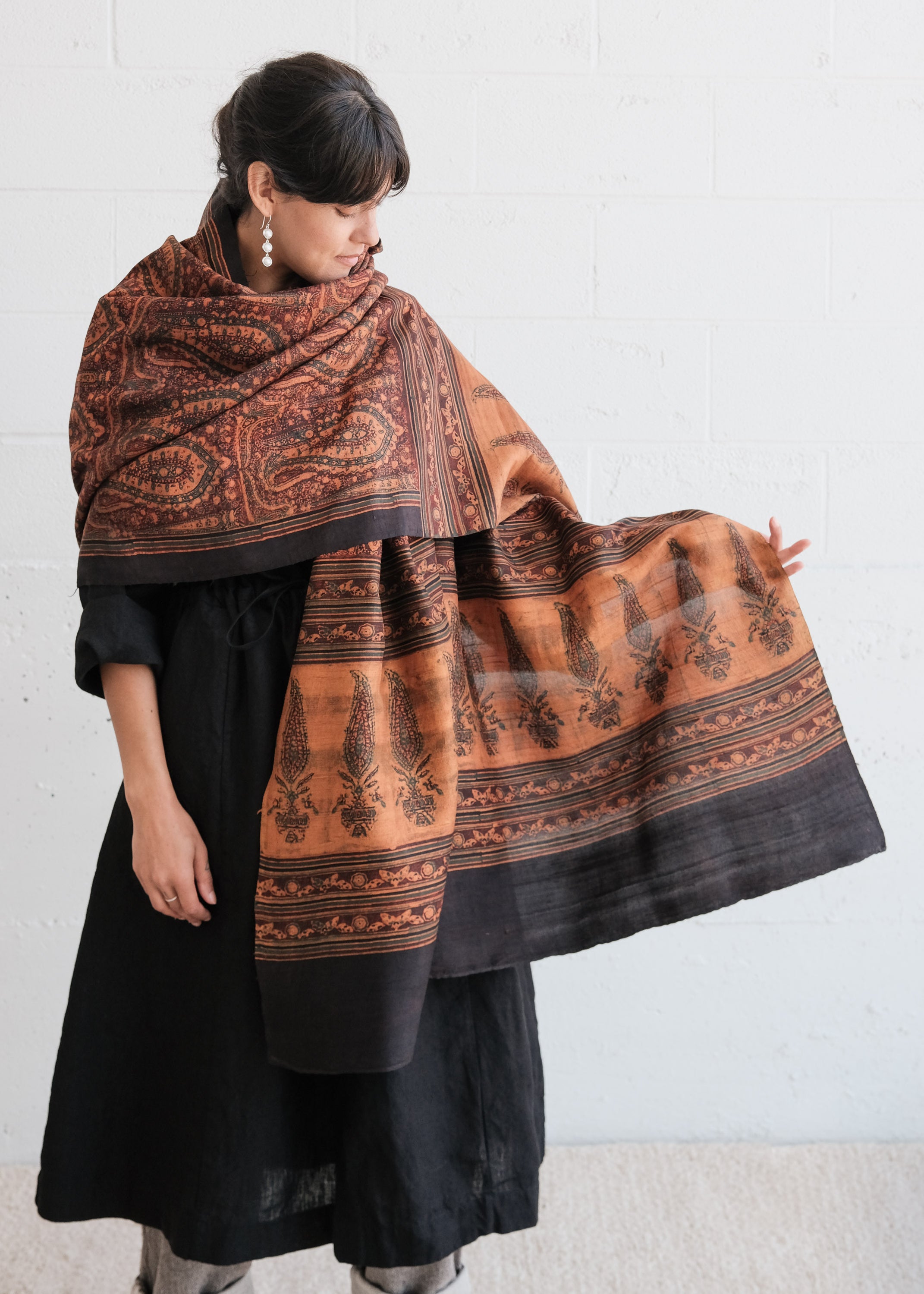 Block Printed Shawls from Maiwa– MAIWA