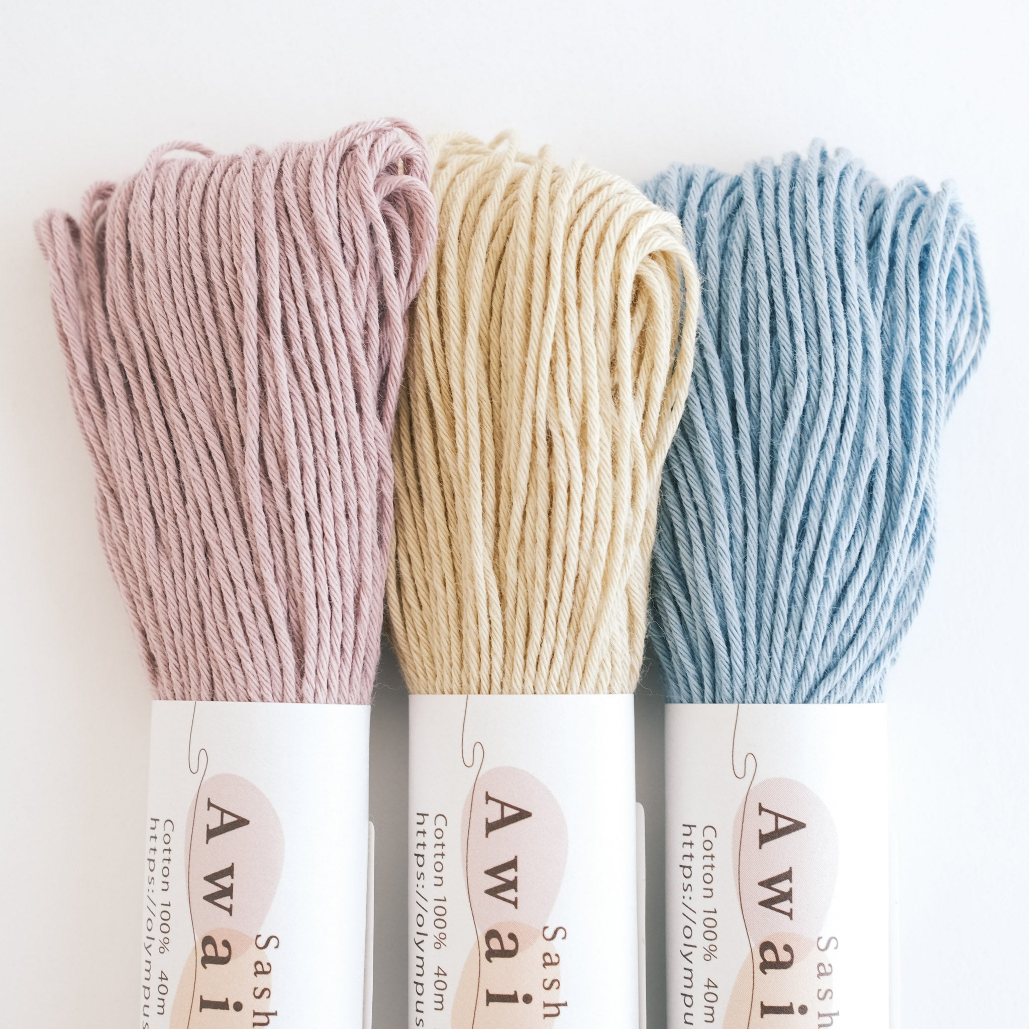 Set of 3 - Japanese Sashiko Thread - 40m– MAIWA