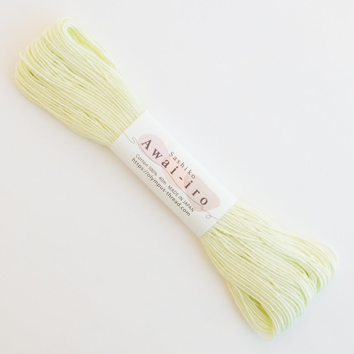 Japanese Sashiko Thread - Lime Yellow 40m– MAIWA