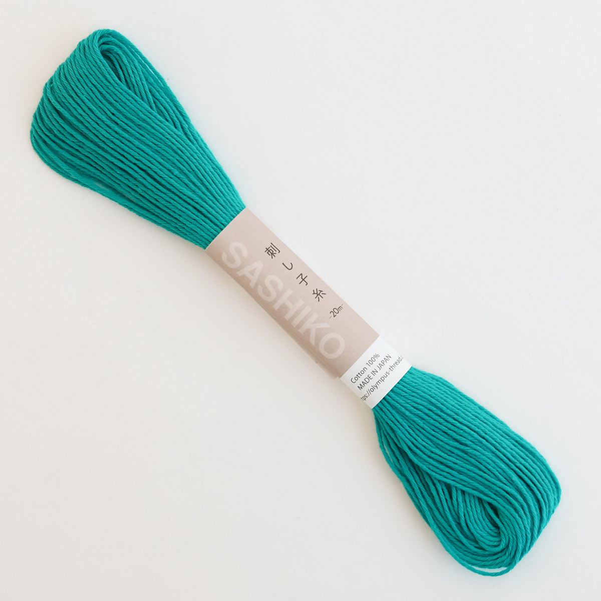Japanese Sashiko Thread - Turquoise 20m– MAIWA