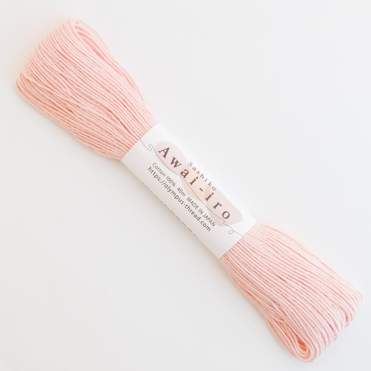 Japanese Sashiko Thread - Shell Pink 40m– MAIWA