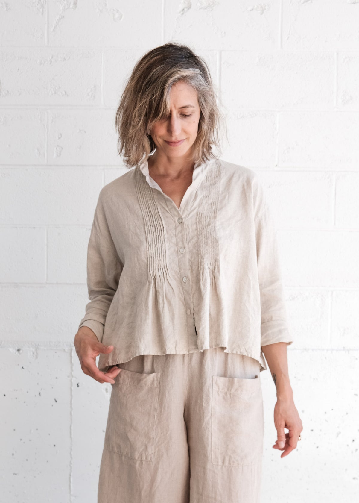 Shenai Shirt - Linen - Natural– MAIWA