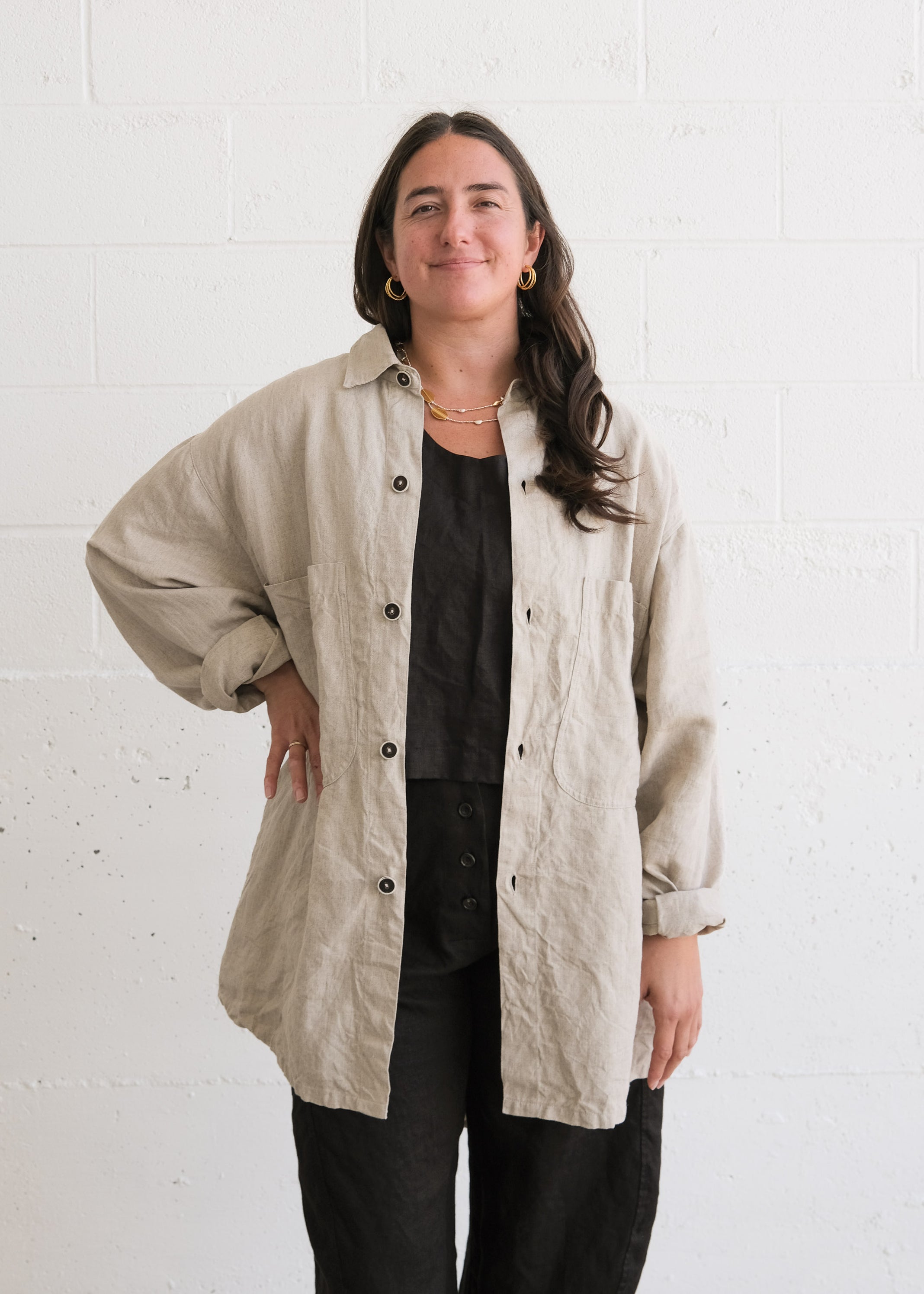 Studio Jacket - Linen - Natural– MAIWA