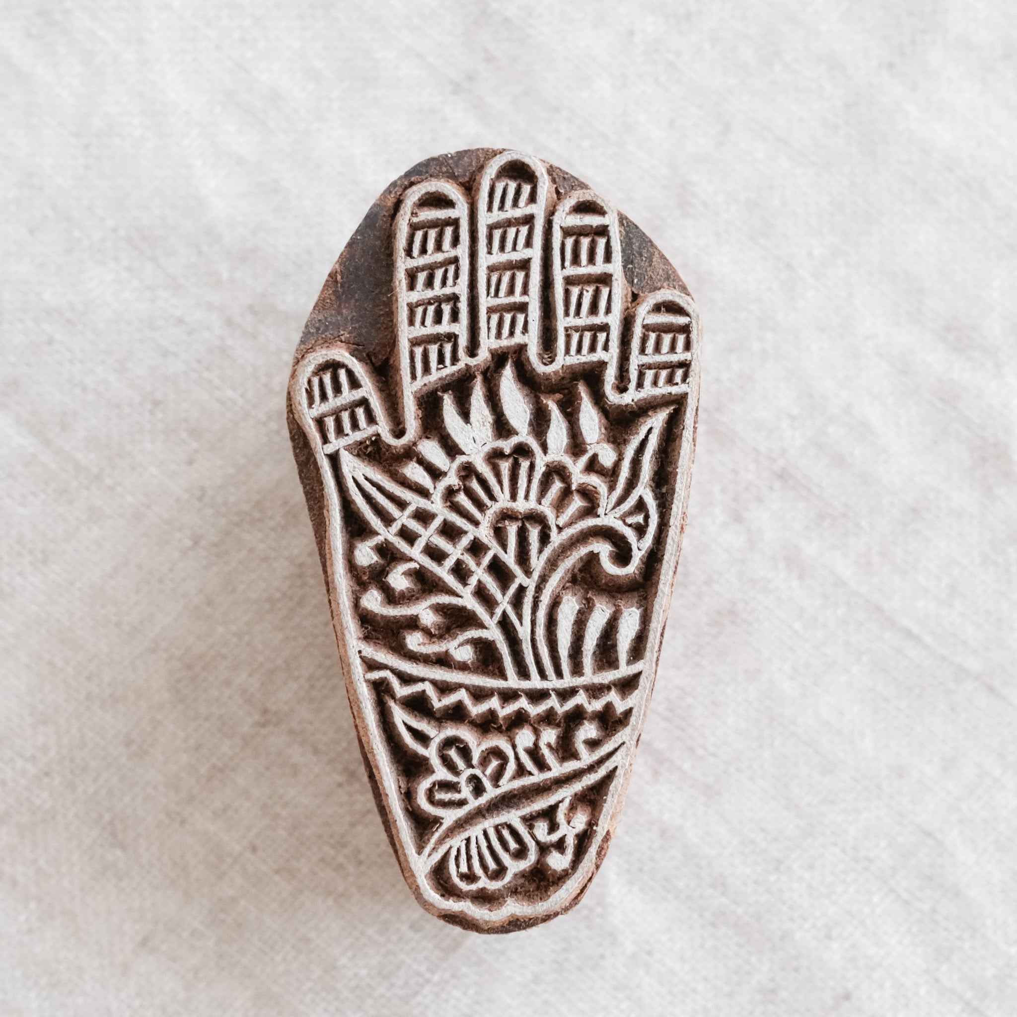 Wood Block - Floral Mehndi Hand– MAIWA