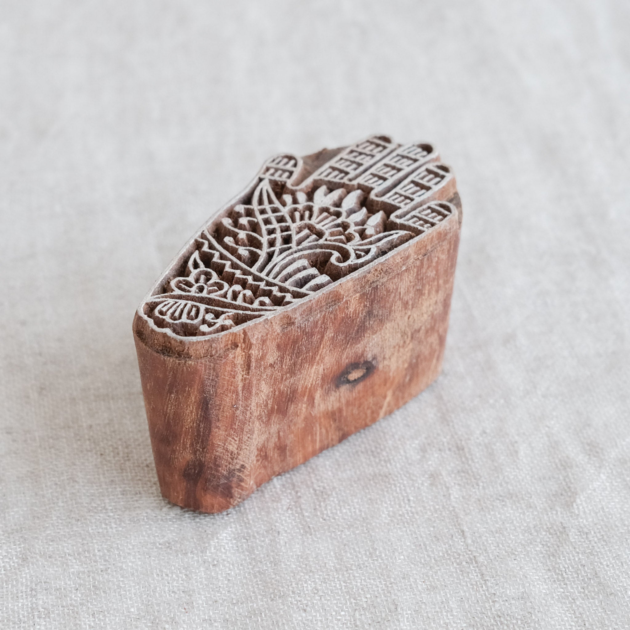 Wood Block - Floral Mehndi Hand– MAIWA