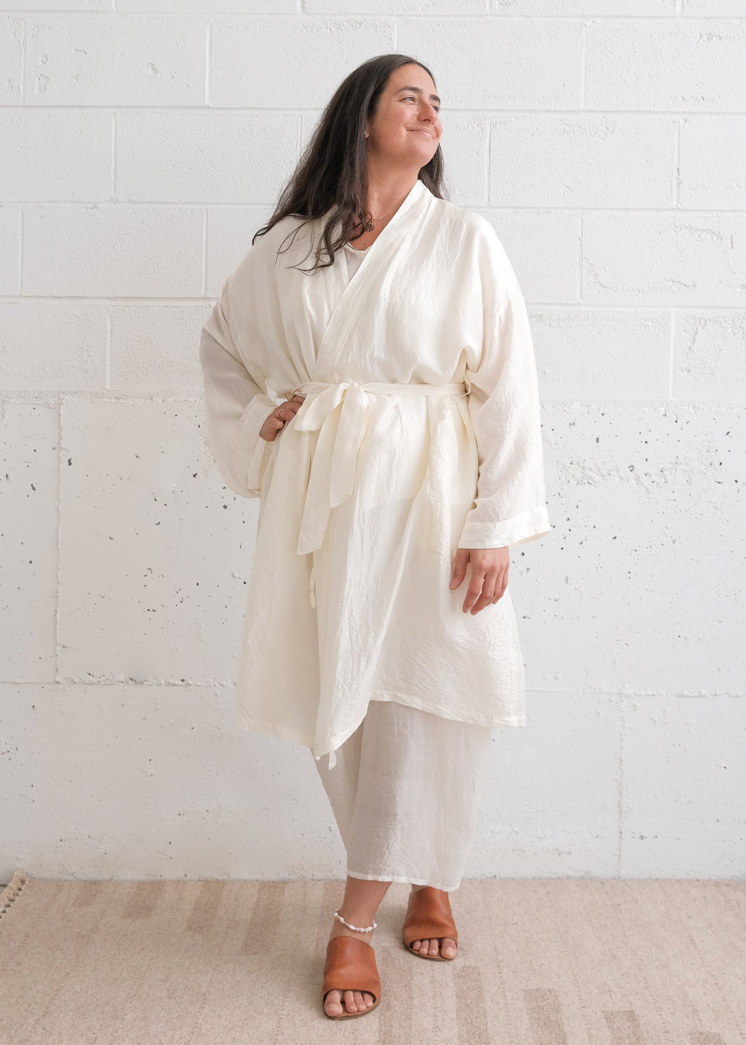 Journeywoman - Yayla Robe - Handwoven Mulberry Silk– MAIWA
