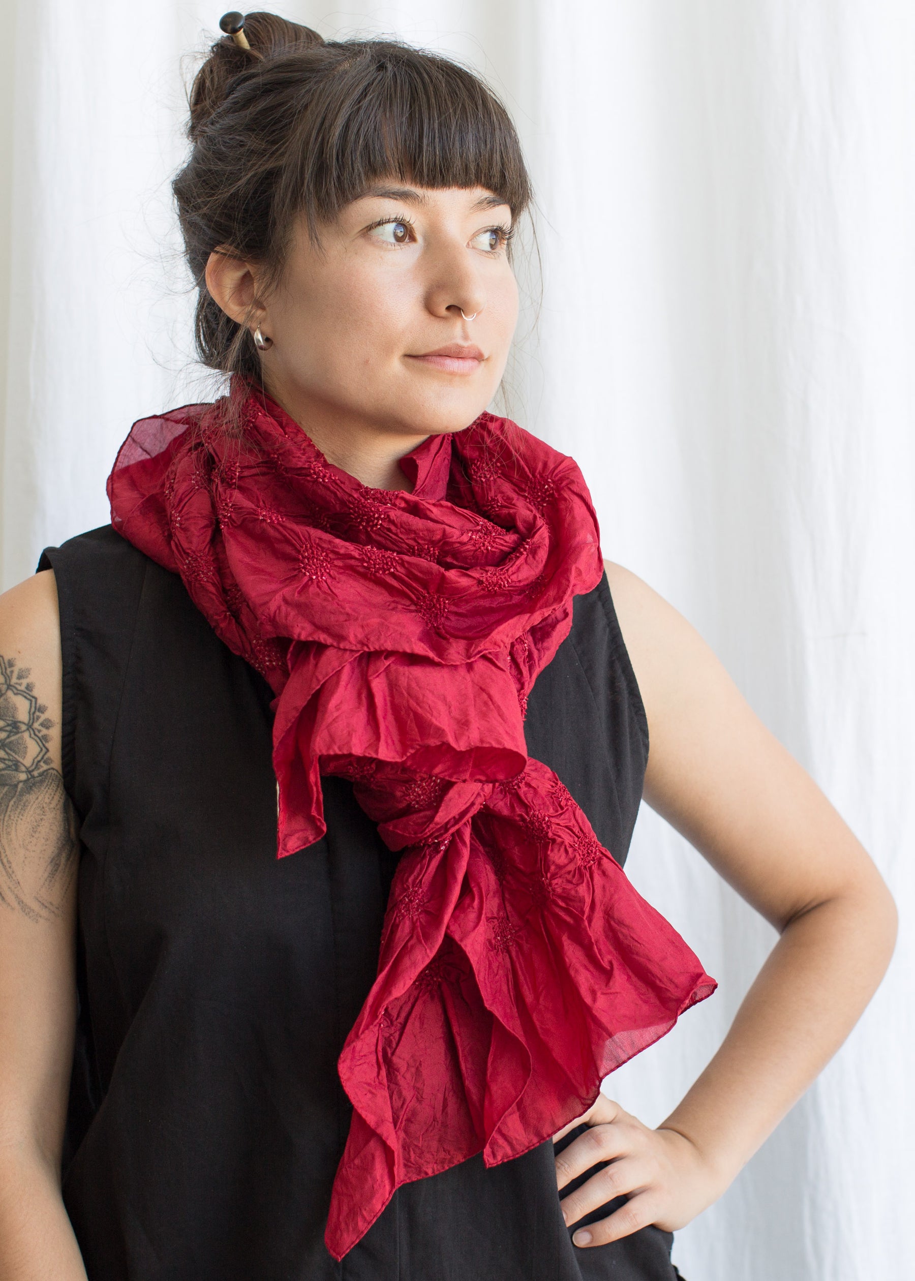 Shibori & Bandhani Shawls and Scarves– MAIWA