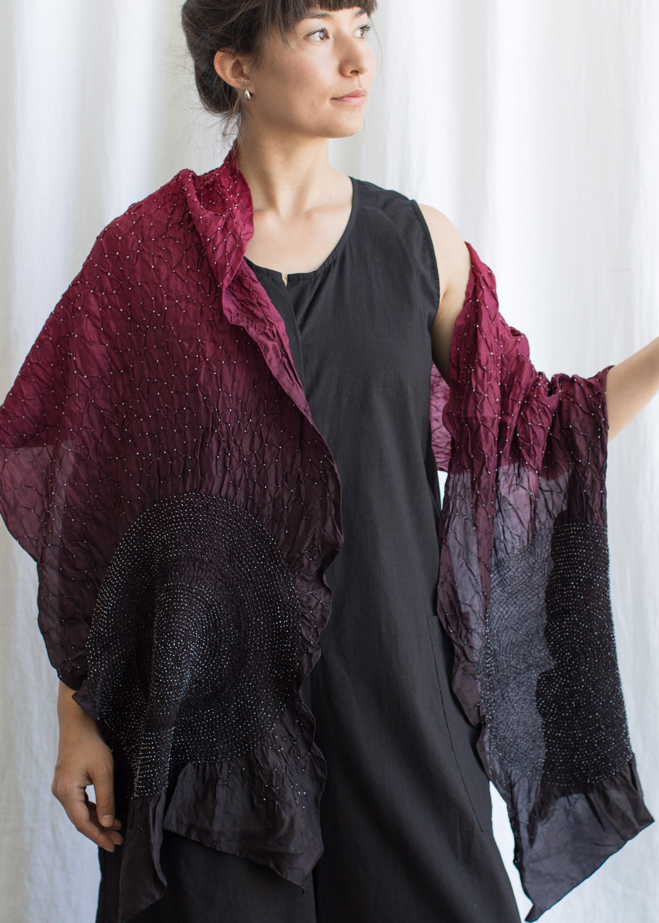 Shibori & Bandhani Shawls and Scarves– MAIWA
