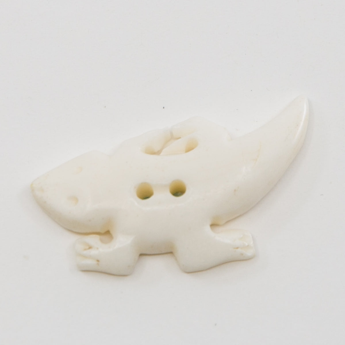 Handcarved Bone Button - Lizard– MAIWA