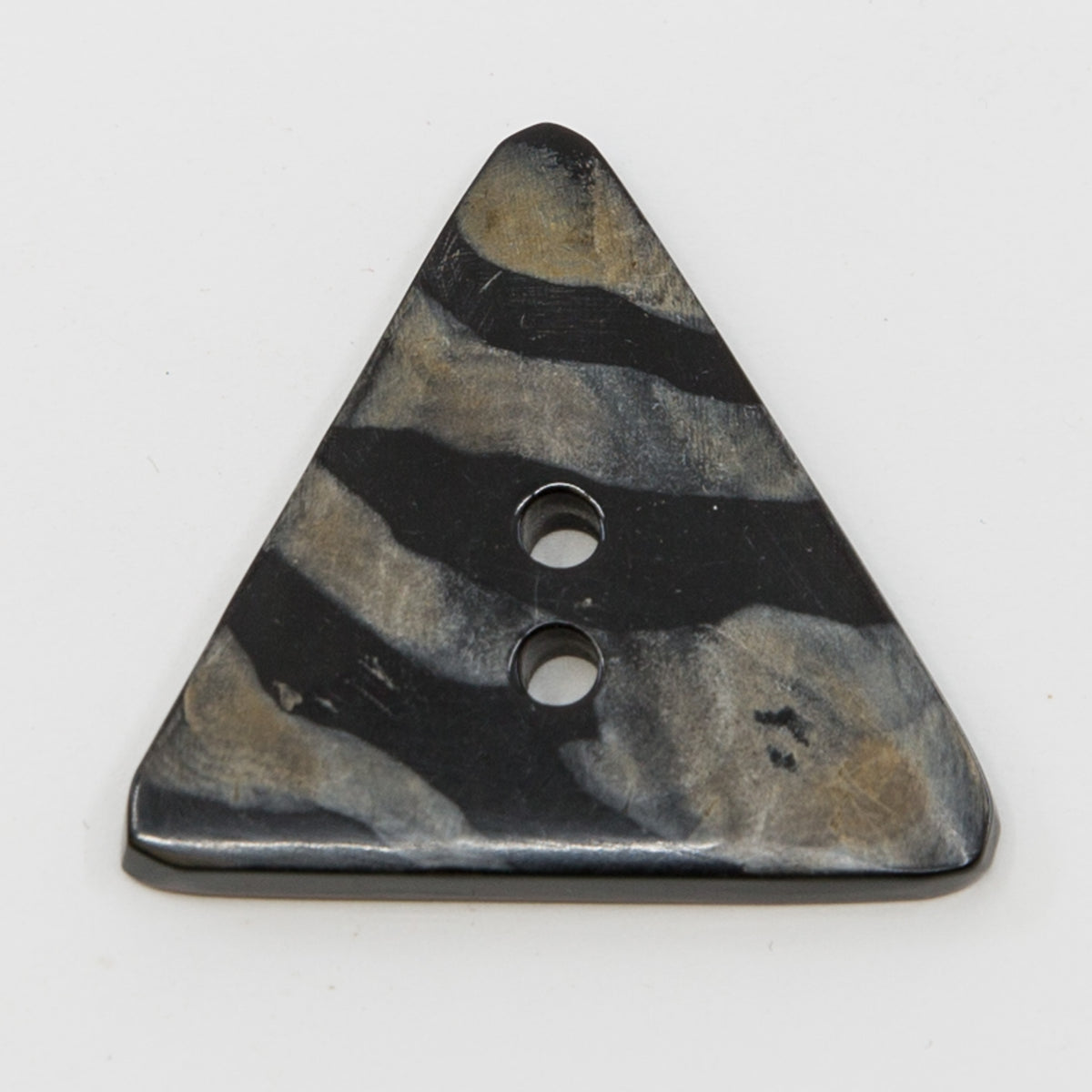 Handcarved Horn Button - Stripe Triangle– MAIWA