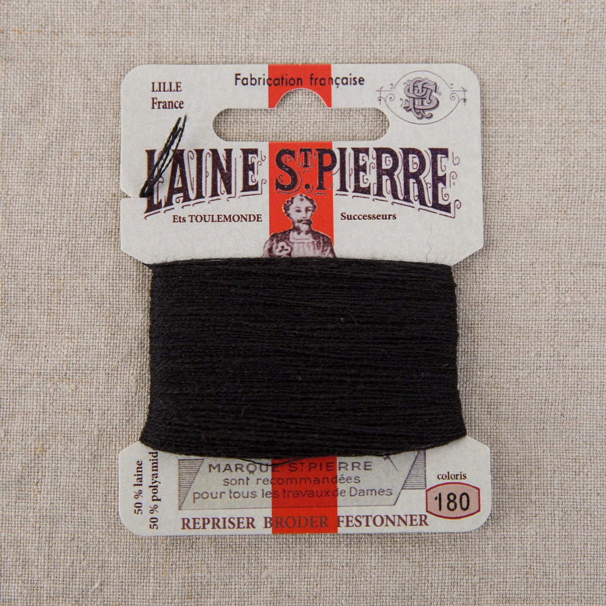 Sajou - Darning Wool - Black– MAIWA