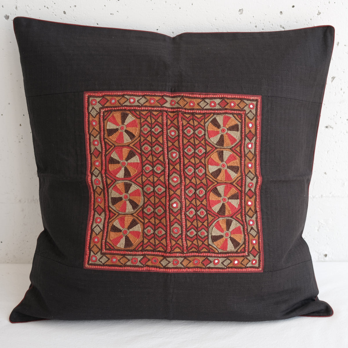 Kachchh Embroidery - 24" Cushion Cover - Jat - Vibrancy– MAIWA