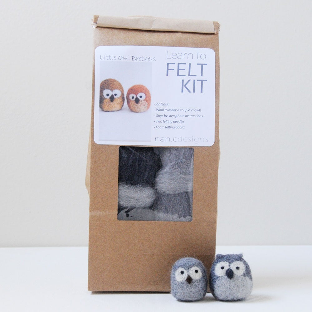 Learn to Felt Kit - Little Owl Brothers– MAIWA