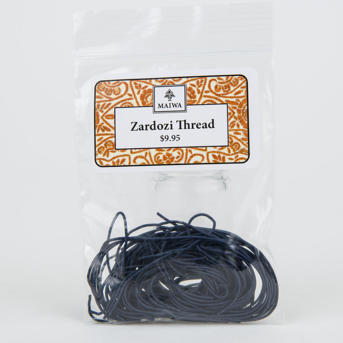 Zardozi Thread - Metallic Coil - Midnight Blue– MAIWA